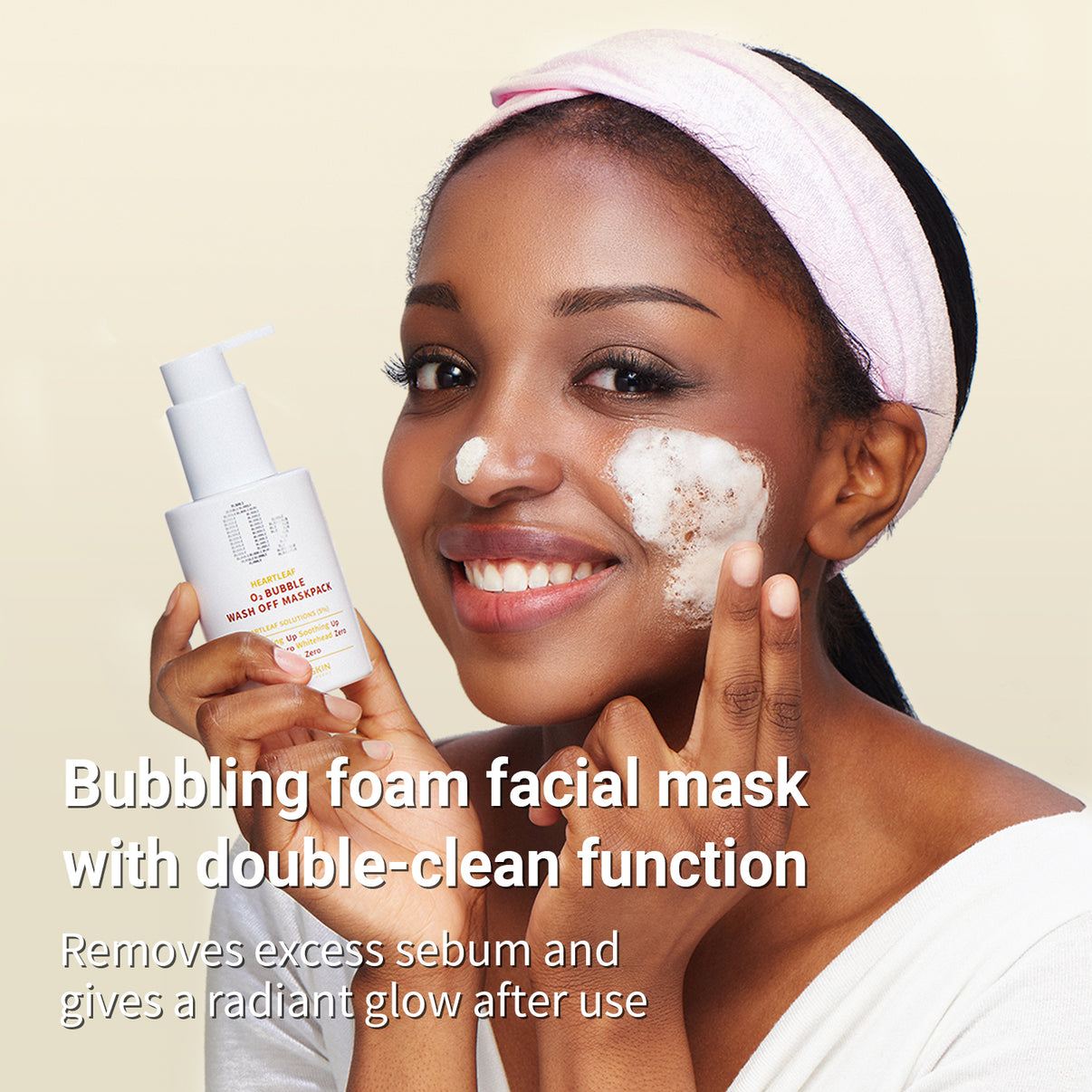 HEARTLEAF O2 BUBBLE WASH OFF MASK PACK – Be the Skin US